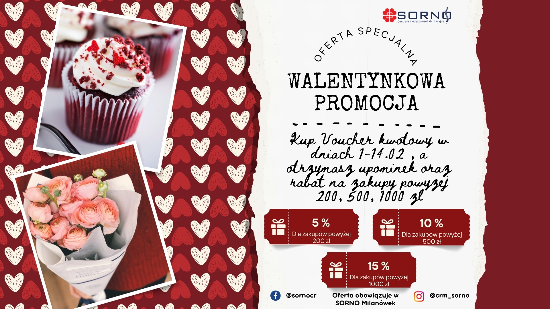 SORNO Aktualności - 🌹💖 Walentynkowa Promocja - Zakochaj się w Naszych Voucherach! 💖🌹